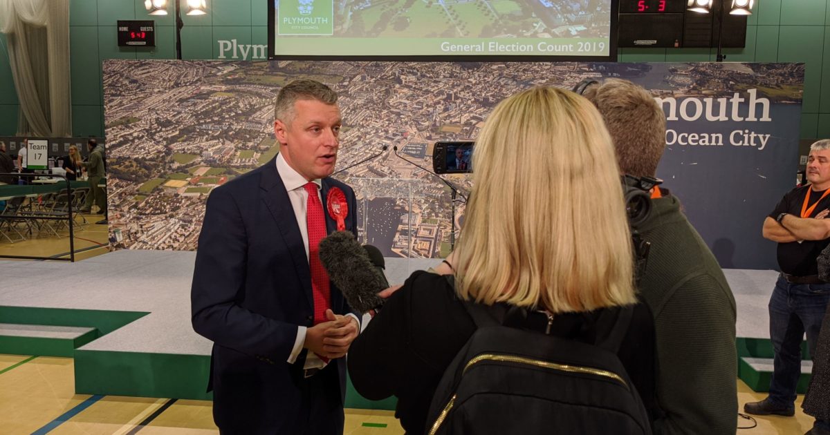 Luke wins re-election - Luke Pollard MP