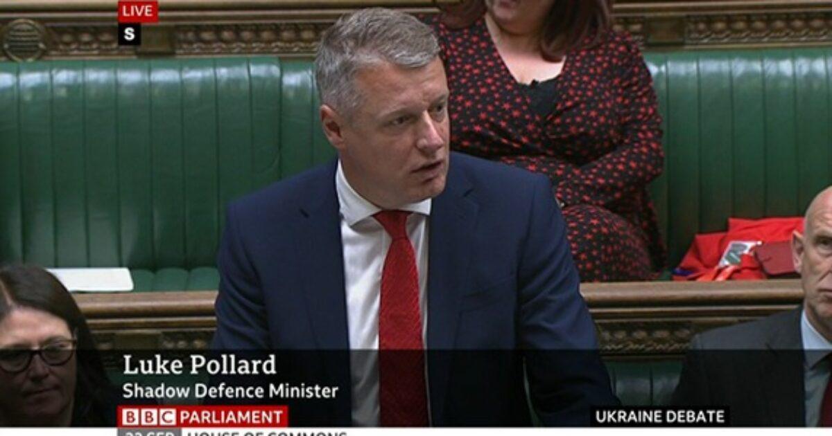 Luke opens Ukraine debate for Labour in Parliament - Luke Pollard MP